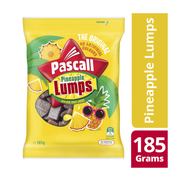 Pascall Pineapple Lumps Lollies | 185g – Shop & Dispatch