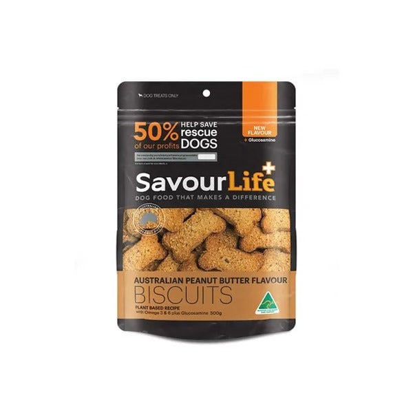Savourlife Peanut Butter Biscuits Dog Treat 500g – Shop & Dispatch
