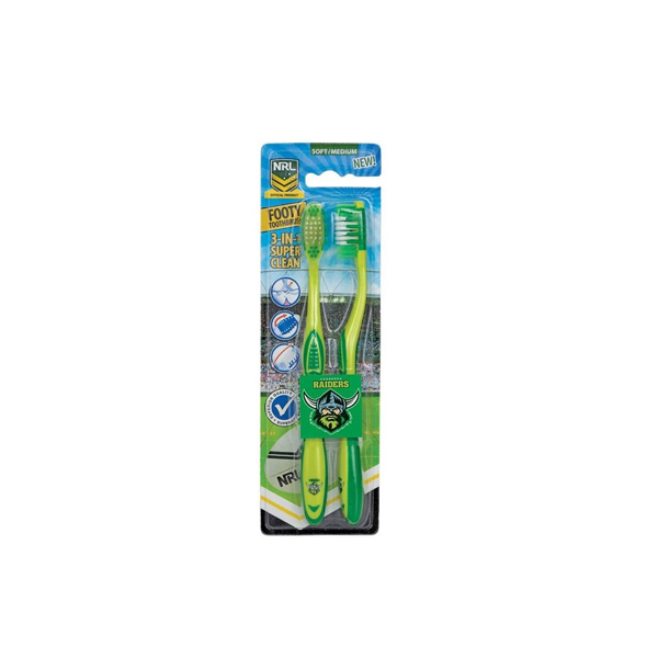 6pc NRL Canberra Raiders Soft/Medium Toothbrush Kids/Adults Oral Care ...