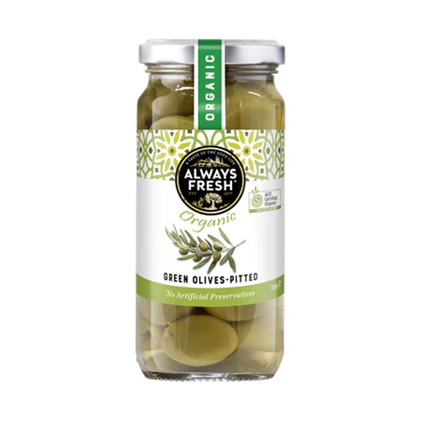 Always Fresh Organic Green Olives | 220g – Shop & Dispatch