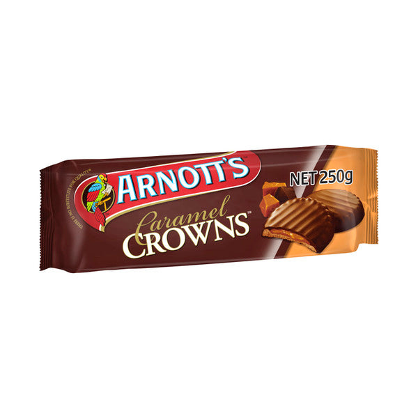 Arnott's Caramel Crowns Chocolate Biscuits | 200g – Shop & Dispatch