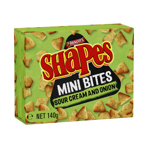 Arnott's Shapes Mini Bites Crackers Sour Cream Onion | 140g – Shop ...