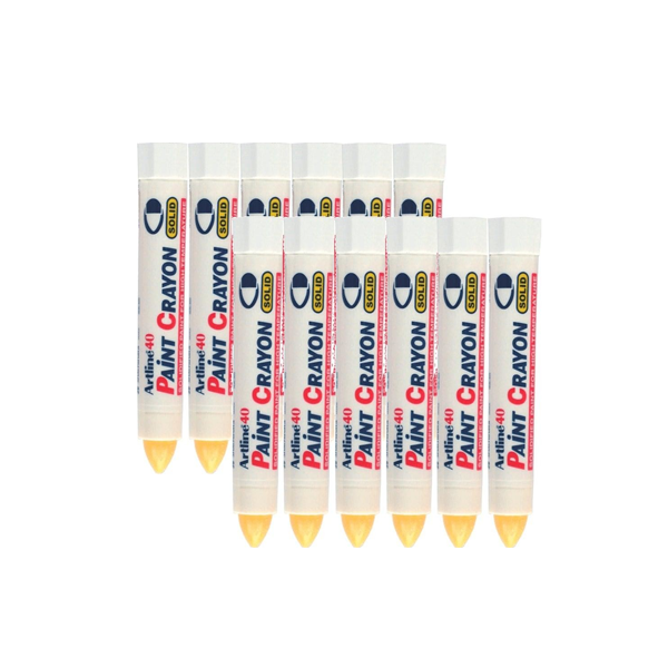 Artline 40 Permanent Paint Crayon Yellow Solid Box 12 – Shop & Dispatch