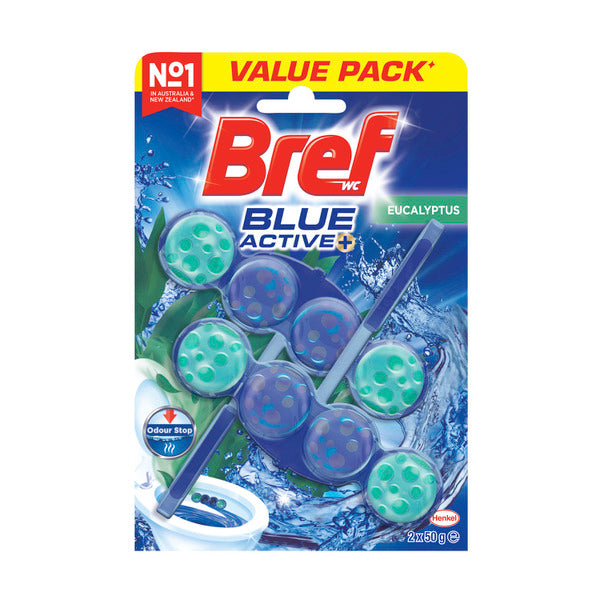 Bref Blue Active In Bowl Eucalyptus Twin Pack | 100g – Shop & Dispatch