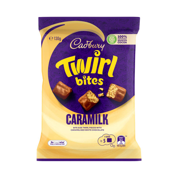 Cadbury Twirl Caramilk Chocolate Bites | 130g – Shop & Dispatch