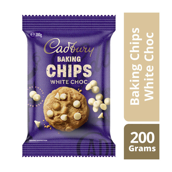 Cadbury White Chocolate Baking Chips | 200g – Shop & Dispatch