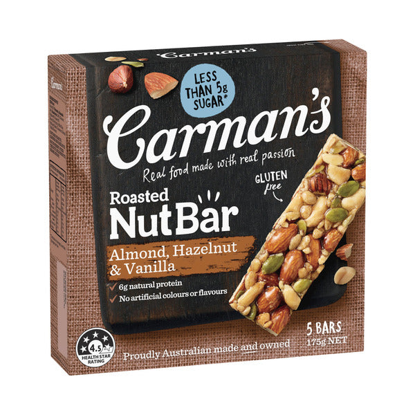 Carman's Almond Hazelnut & Vanilla Nut Bar | 175g – Shop & Dispatch