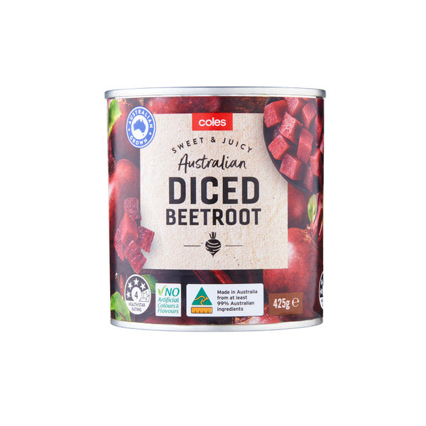 Coles Diced Beetroot | 425g – Shop & Dispatch
