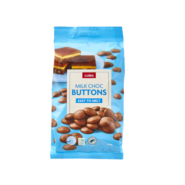 Coles Milk Compound Chocolate Buttons | 375g – Shop & Dispatch