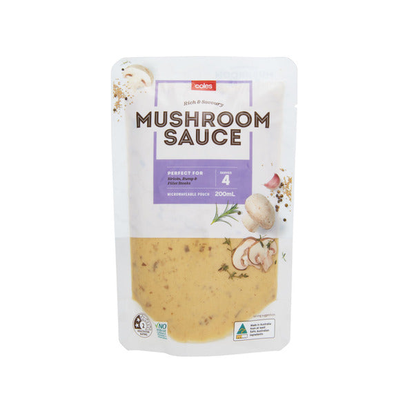 Coles Premium Mushroom Sauce | 200mL – Shop & Dispatch