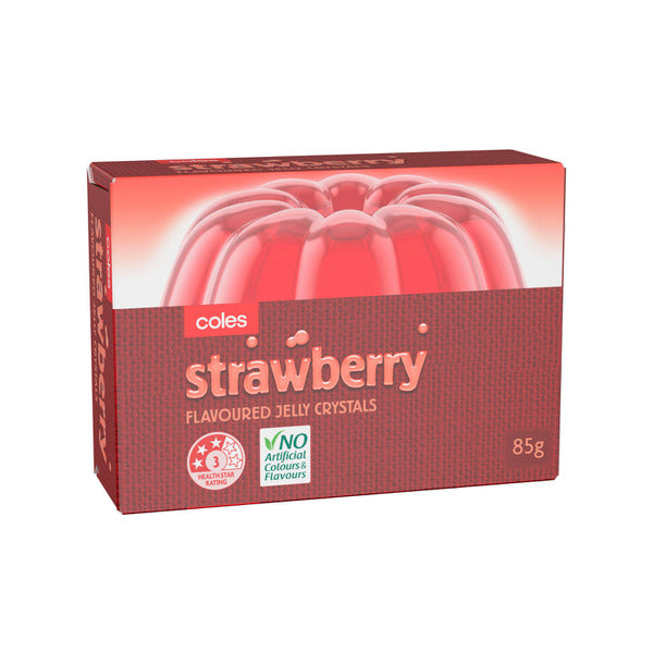 Coles Strawberry Flavoured Jelly Crystals | 85g x 2 Pack – Shop & Dispatch