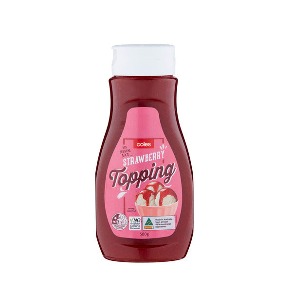 Coles Topping Strawberry | 580g – Shop & Dispatch