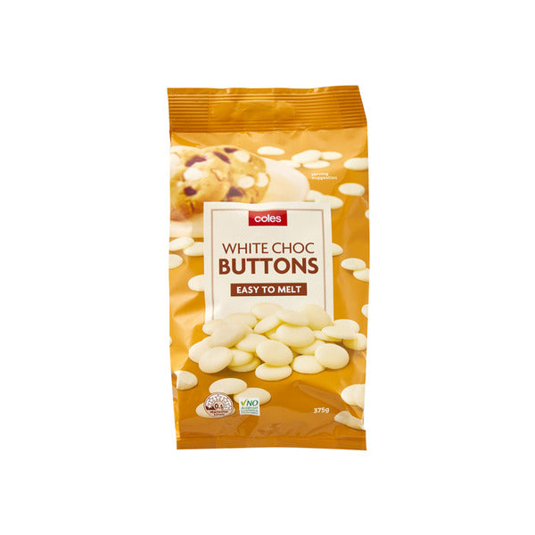 Coles White Compound Choc Buttons | 375g – Shop & Dispatch