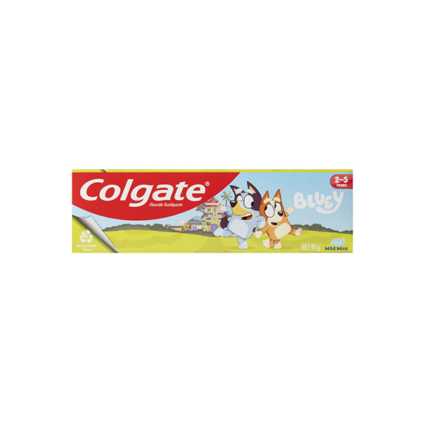 Colgate Kids Junior Bluey Toothpaste for Children 2-5 Years 90g - Mild ...