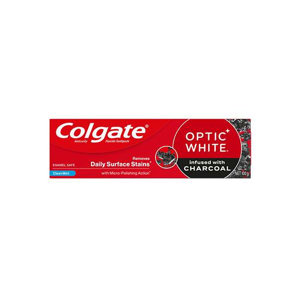 Colgate Optic White Charcoal Toothpaste, 100gm, Enamel Safe – Shop ...