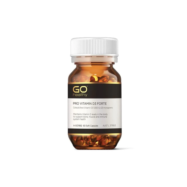 GO Healthy Pro Vitamin D3 Forte 60 Capsules – Shop & Dispatch