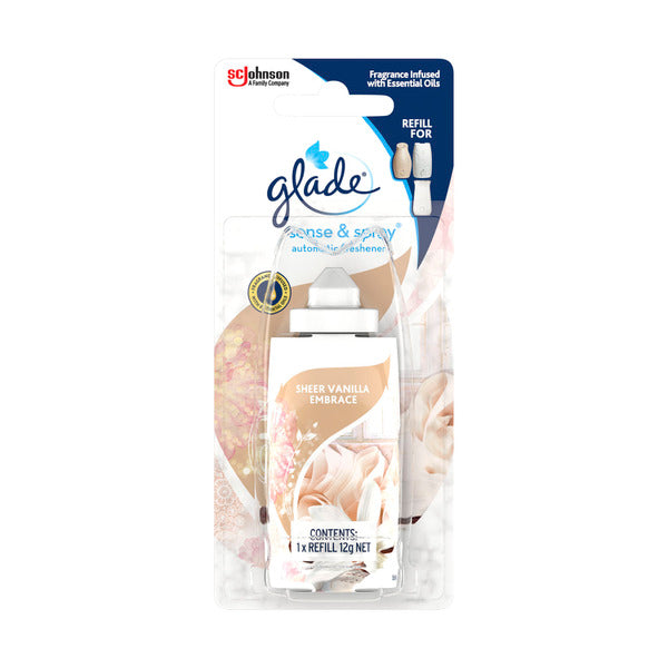 Glade Sense & Spray Air Freshener Refill Sheer Vanilla Embrace | 12g ...