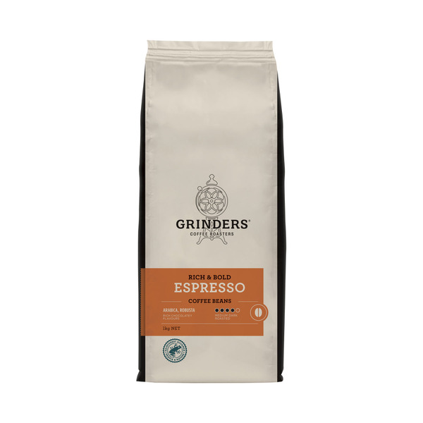 Grinders Rich & Bold Espresso Coffee Beans | 1kg – Shop & Dispatch