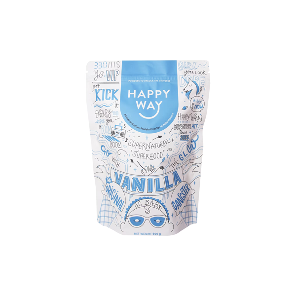 Happy Way Whey Protein Powder Vanilla 500g – Shop & Dispatch