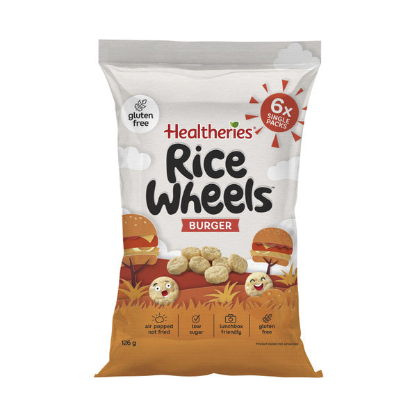 Healtheries Rice Wheels Burger Multipack Gluten Free Lunchbox Snacks 6 ...
