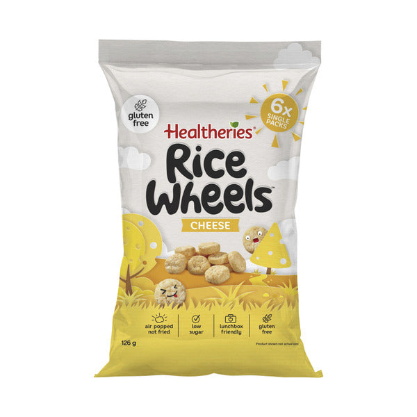 Healtheries Rice Wheels Cheese Multipack Gluten Free Lunchbox Snacks 6 ...