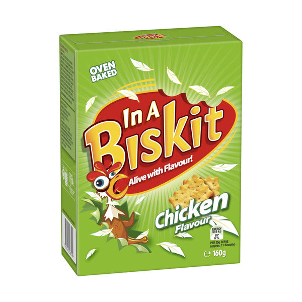 In A Biskit Chicken Flavoured Crackers | 160g – Shop & Dispatch