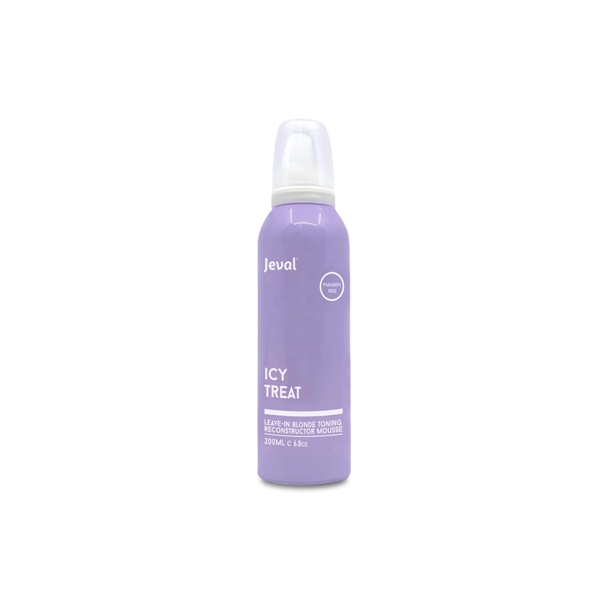 Jeval Icy Treat Leave-In Blonde Toning Reconstructor Mousse 200ml ...