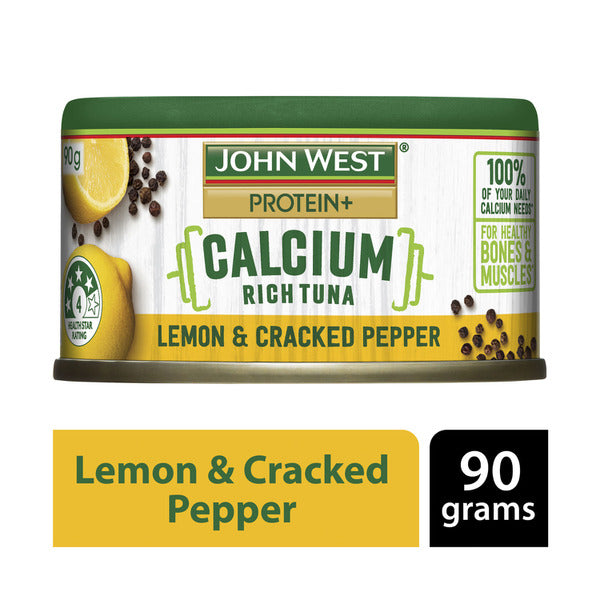 John West Protein + Calcium Tuna Lemon Pepper | 90g – Shop & Dispatch