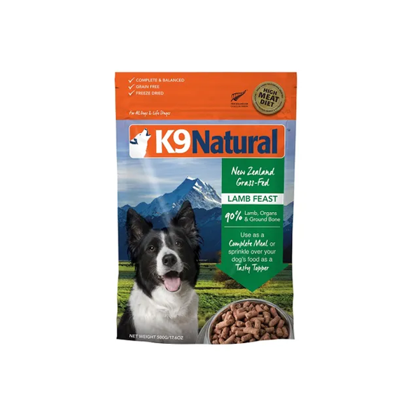 K9 Natural Freeze Dried Lamb Feast Adult Dog Food – Shop & Dispatch