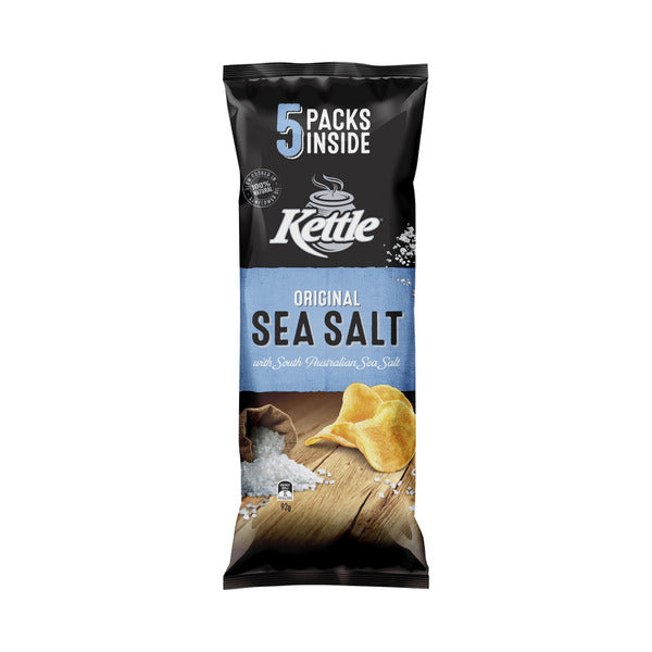 Kettle Original Sea Salt Potato Chips 5 pack | 92g – Shop & Dispatch