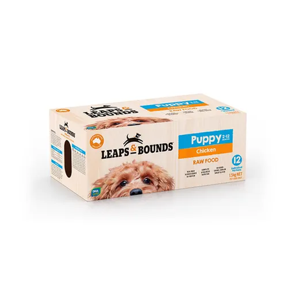 Leaps & Bounds Barf Chicken Puppy Patties 1.5kg – Shop & Dispatch