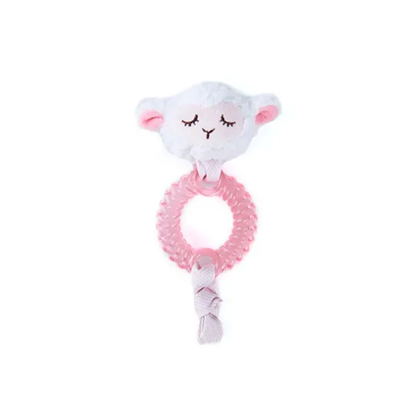 Leaps & Bounds Plush Lamb Teething Ring Puppy Toy Assorted S – Shop ...