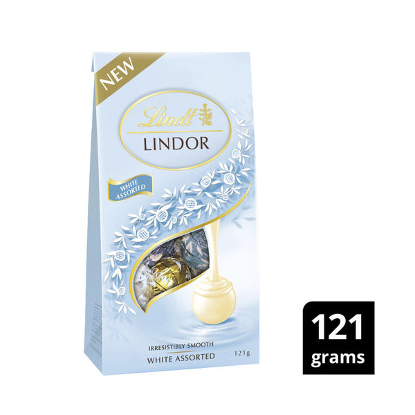 Lindt Lindor White Assorted Chocolate Bag | 121g – Shop & Dispatch