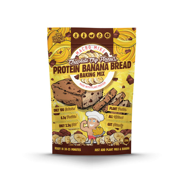 Macro Mike Banana Bread Mix Chocolate Chip | 250g – Shop & Dispatch