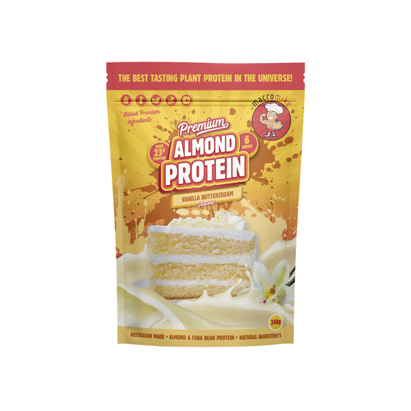 Macro Mike Premium Almond Protein Vanilla Buttercream | 240g – Shop & Dispatch