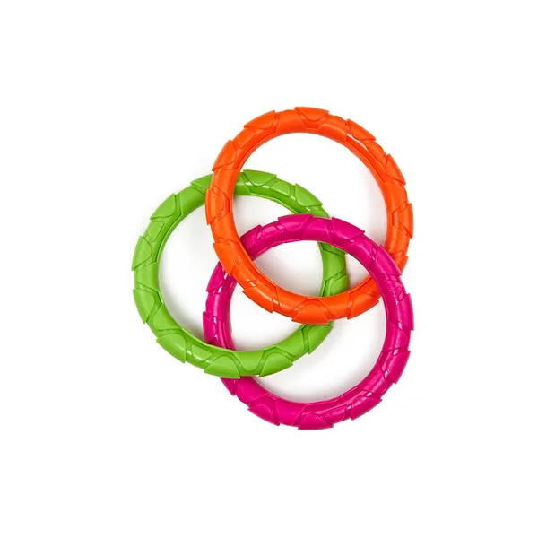 Mix or Match 20 TPR Interlocking 3 Rings Dog Toy 38cm – Shop & Dispatch