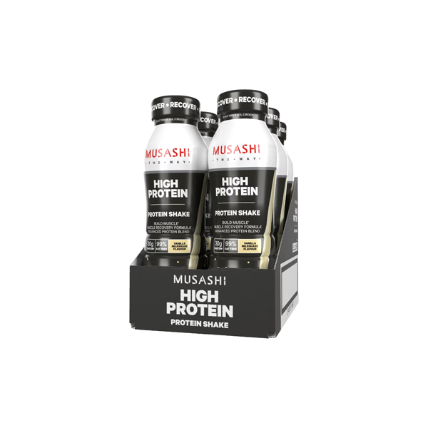 Musashi High Protein Shake Vanilla 6 x 375ml – Shop & Dispatch
