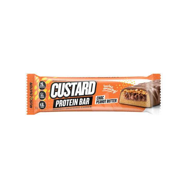 Muscle Nation Custard Protein Bar Choc Peanut Butter | 60g – Shop ...