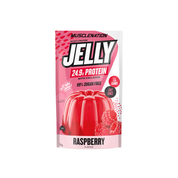 Muscle Nation Protein Jelly Powder Raspberry | 30g – Shop & Dispatch
