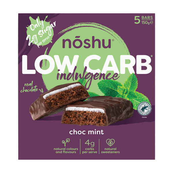 Noshu Low Carb Chocolate Mint Indulgence Bars | 150g – Shop & Dispatch