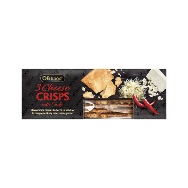 Ob Finest 3 Cheese Crisps With Chilli | 85g – Shop & Dispatch