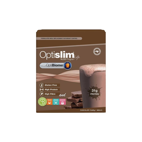 Optislim Optibiome Shake Chocolate 10 x 60g – Shop & Dispatch