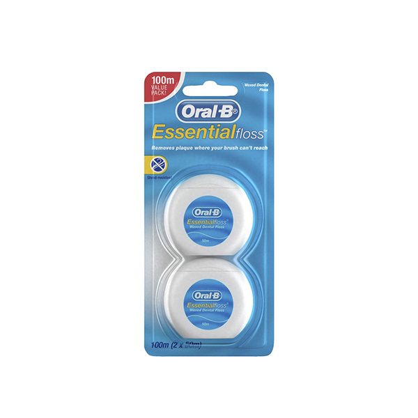 Oral-B Essential Waxed Dental Floss 2 x 50m – Shop & Dispatch
