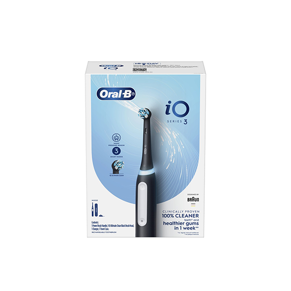 Oral-B iO Series 3 Rechargeable Electric Toothbrush - Black – Shop ...