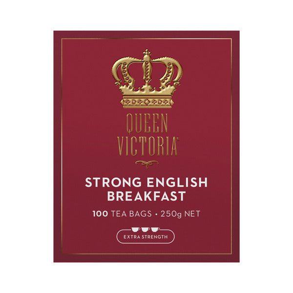 Queen Victoria English Breakfast Extra Strong Tea Bags | 100 pack ...