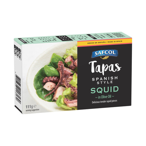 Safcol Giant Squid Pieces In Oil | 111g – Shop & Dispatch