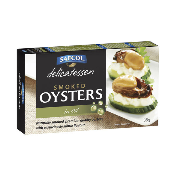 Safcol Smoked Oysters In Oil | 85g – Shop & Dispatch