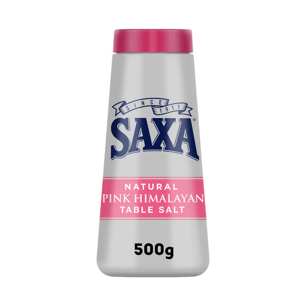 Saxa Natural Pink Himalayan Table Salt Shaker | 500g – Shop & Dispatch