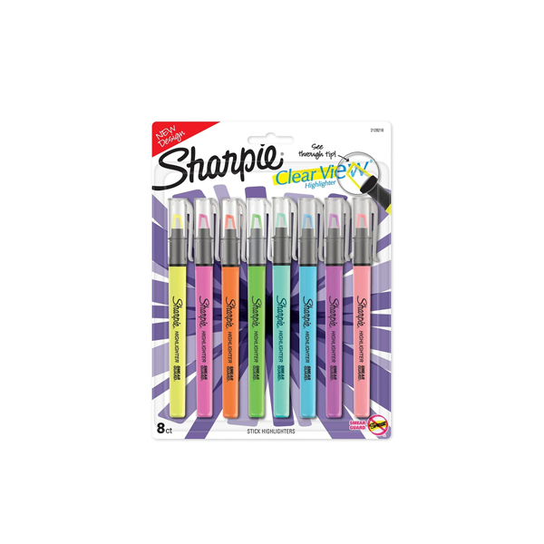 Sharpie Clear View Assorted Highlighters 8 Pack – Shop & Dispatch