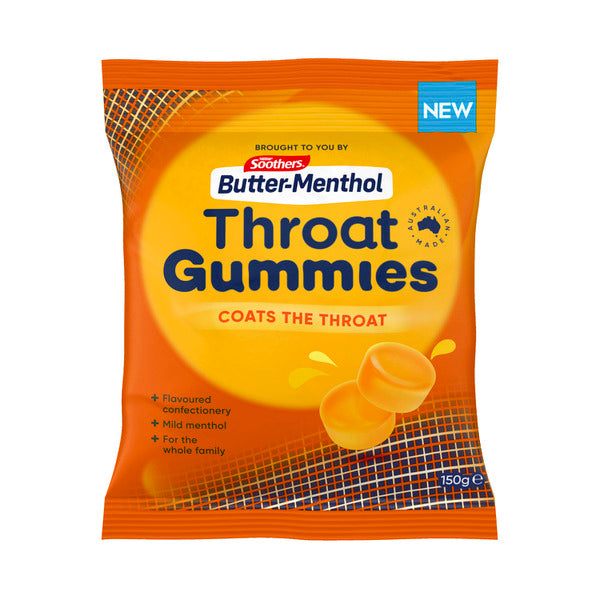 Soothers Throat Gummies Butter Menthol | 150g – Shop & Dispatch